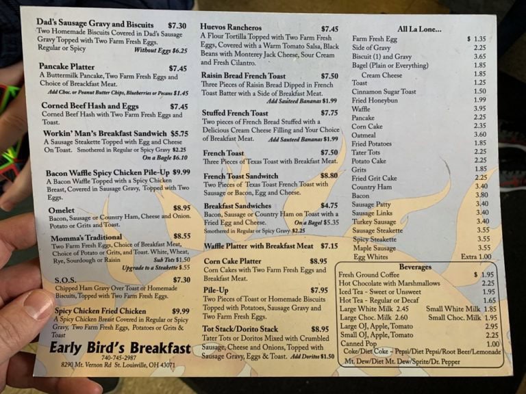 Early Birds Breakfast | St. Louisville, OH - Breakfast With Nick
